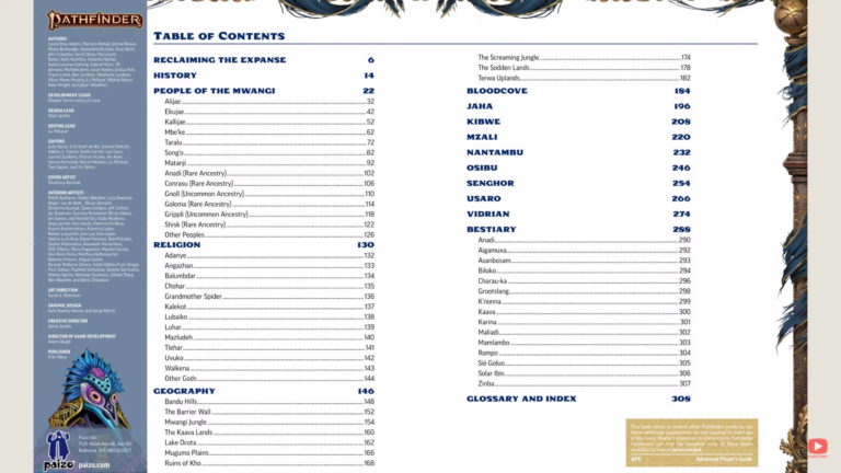 Vorschau auf Mwangi Expanse – Pathfinder 2 Fanblog